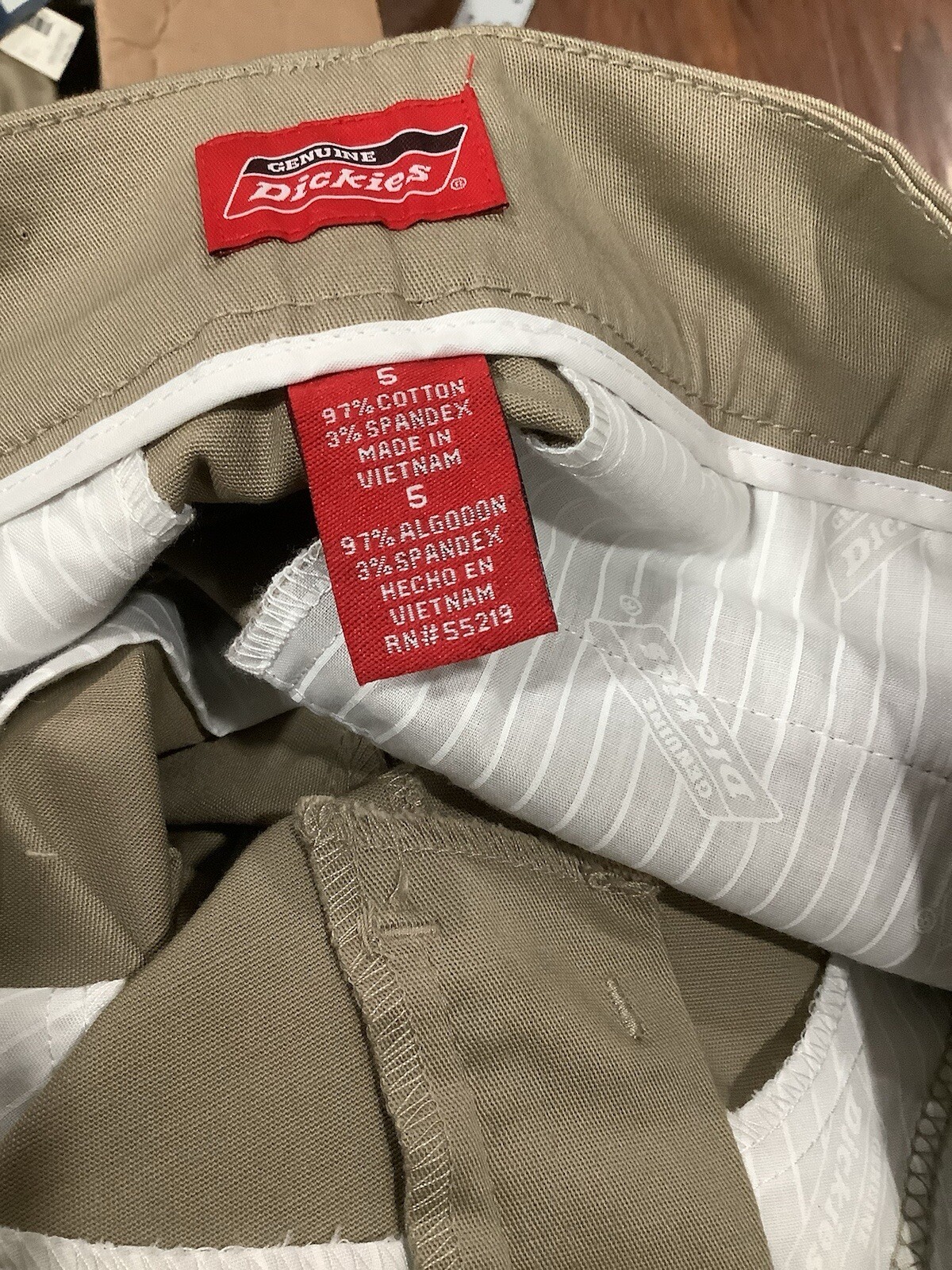 Dickies Junior College Pants Pocket Pant Beige Khaki Size 5 | eBay