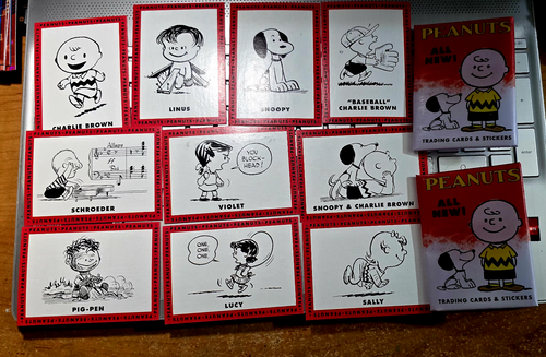 2024 Super 7 PEANUTS Trading Cards (10 card red base lot + 2 Empty ...