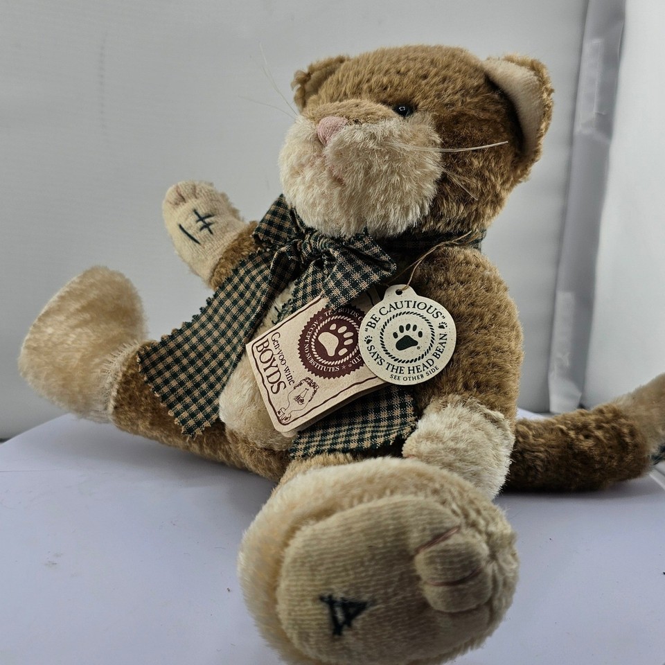 Boyds "Scratches P Whiskerpuss" Style 53000 Cat Plush Toy Collector ...