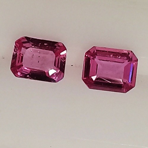 5X4mm Lovely Octagon Pink Natural Sapphire pair Loose Gemstones | eBay