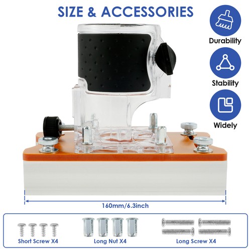 Fastener Slotting Bracket and Router Base Kit Sturdy 2 in 1 Slotted ...
