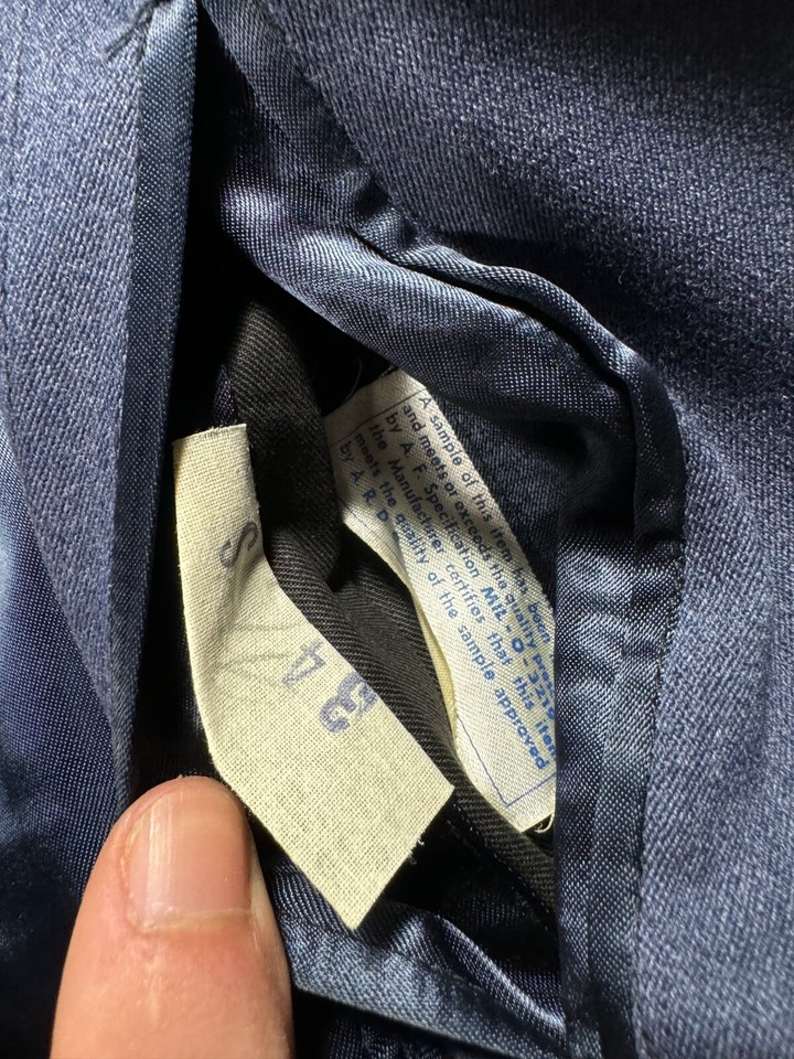 Vintage USAF US Air Force Blue Wool Overcoat Greatcoat Military 1950's ...