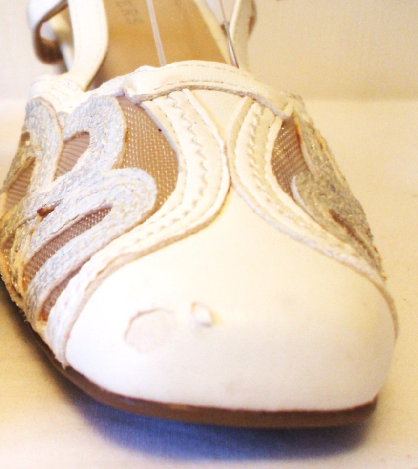 Smart ladies ivory sling-back shoes from Pavers, size 5 (Eur 38) – new ...