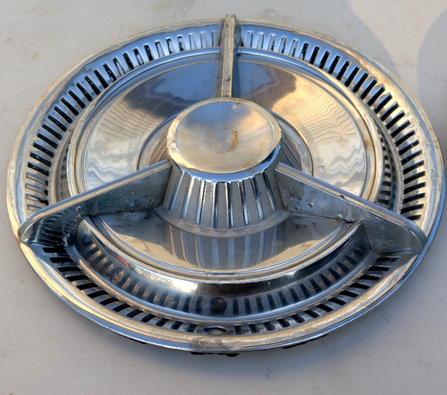 1959 PONTIAC BONNEVILLE/CATALINA- 3 BLADE SPINNER HUBCAP-ORIGINAL | eBay