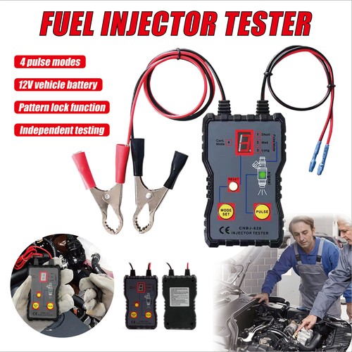 12V DIY Fuel Injector Tester Cleaner Kit 4 Pulse Modes 4 Test Leads | eBay
