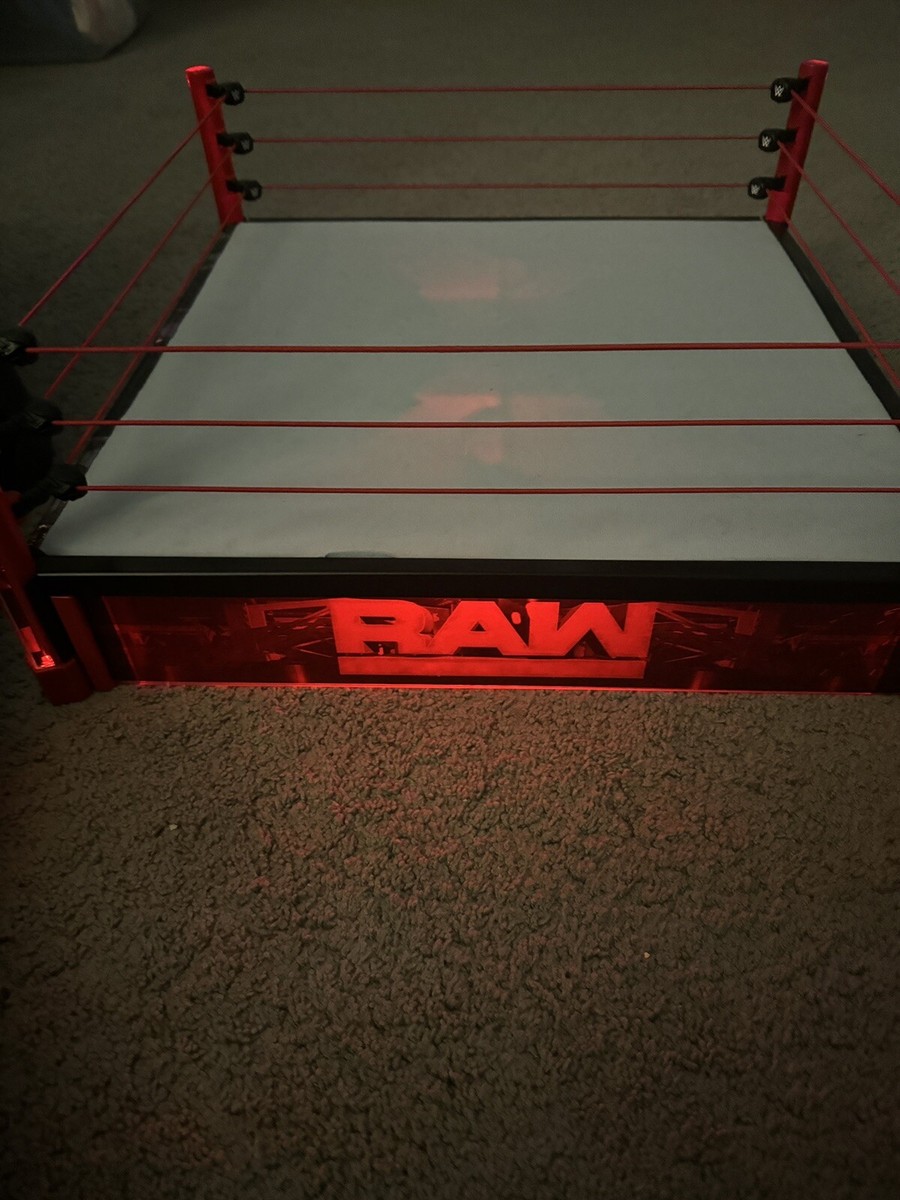 Real Size Wrestling Ring Mattel WWE Raw Real Scale Ring W/ Ultimate
