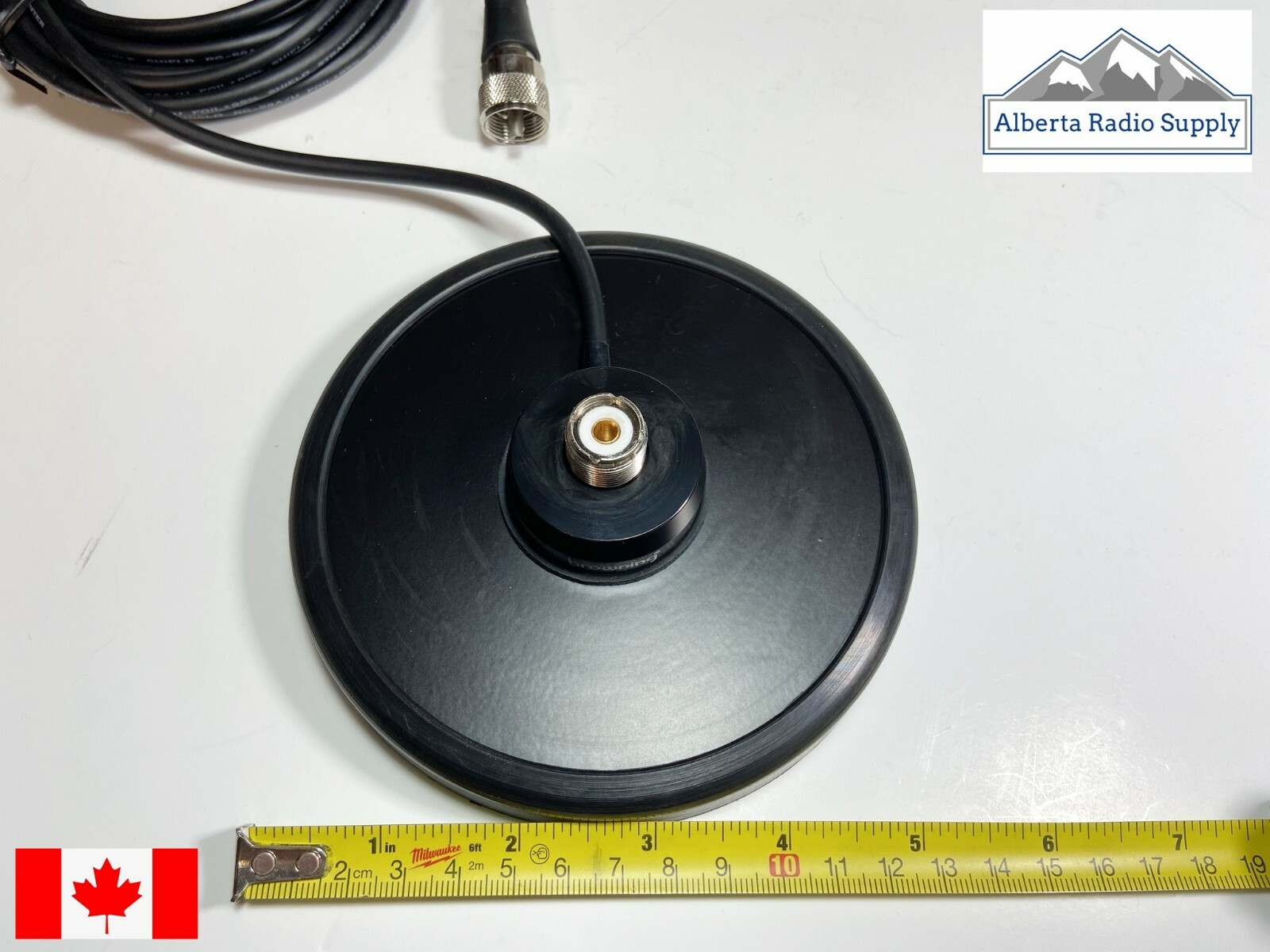 TRAM Browning BR-354 5" Magnet Mount Antenna Base PL-259 Mount + PL-259 ...