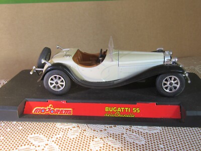 447Y Vintage Majorette 4101 France Bugatti 55 De la Chapelle 1932 Blanc ...