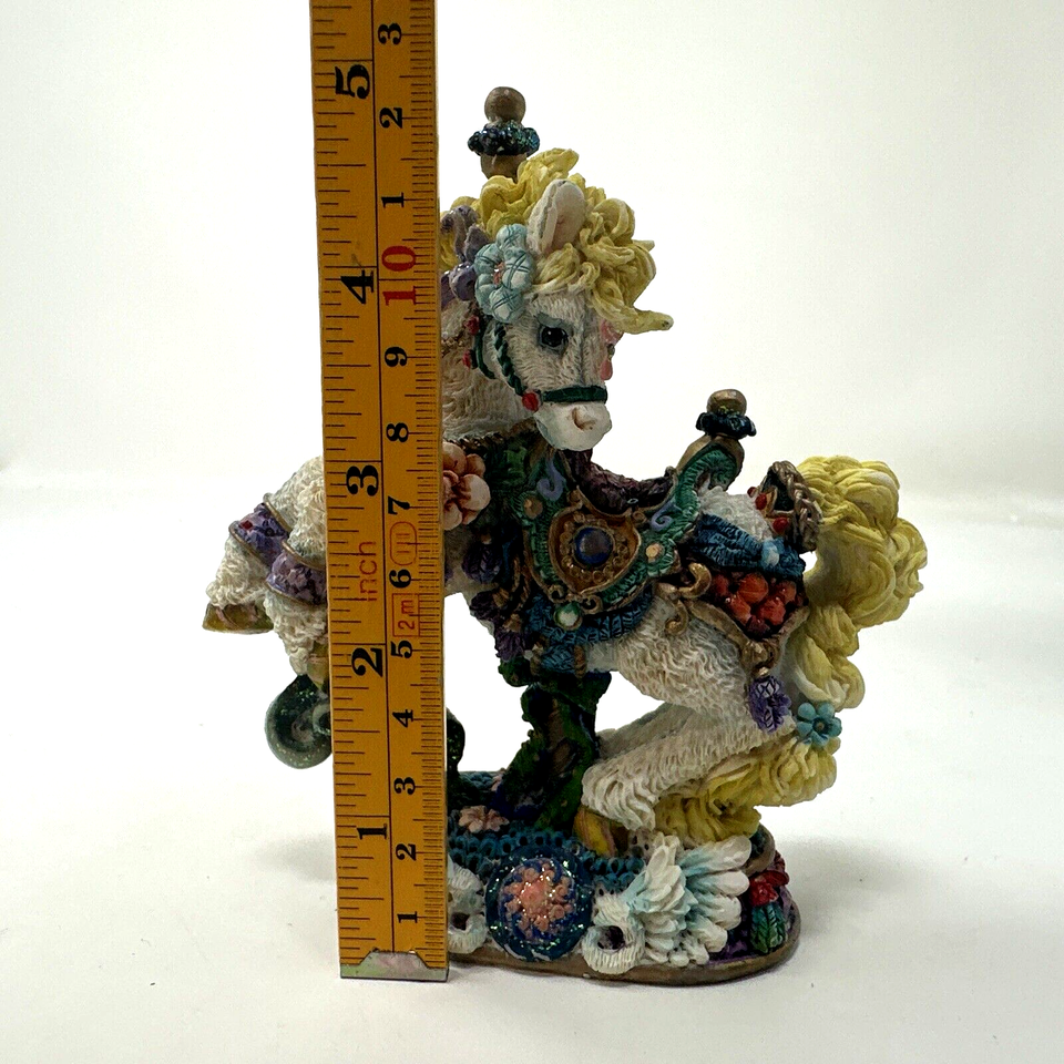 Vtg Crinkle Carousel Galloping Crinkle Horse Figurine 5" Possible ...