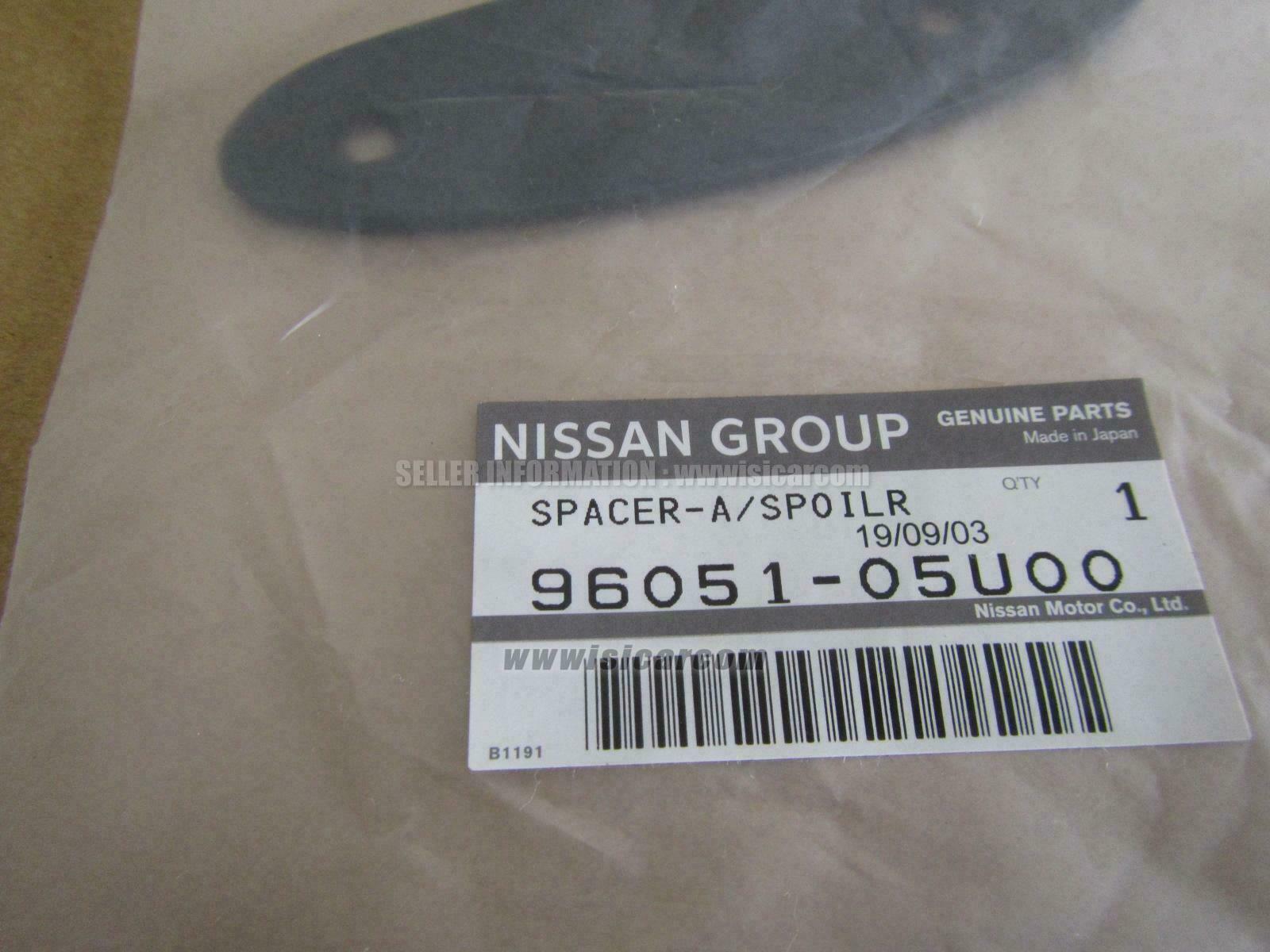 NISSAN SKYLINE GT-R BNR32 SPACER REAR AIR SPOILER LH 96051-05U00 jdm ...