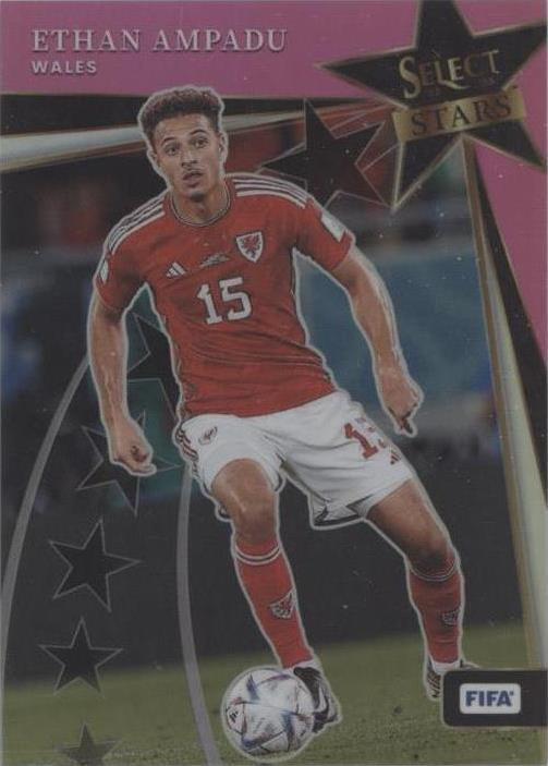 2022-23 Panini Select FIFA - Select Stars Ethan Ampadu #9 Pink Prizm ...