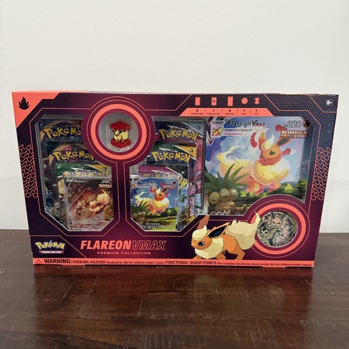 Pokemon Eeveelution Flareon VMAX Premium Collection Box - Sealed New | eBay