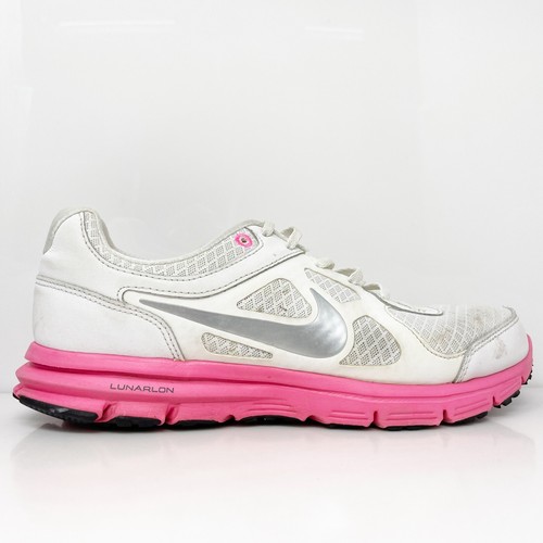 Nike Womens Lunar Forever 488164-100 White Running Shoes Sneakers Size ...