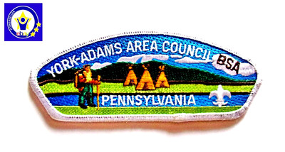 York-Adams Area Council Pennsylvania White Thread BSA Patch | eBay