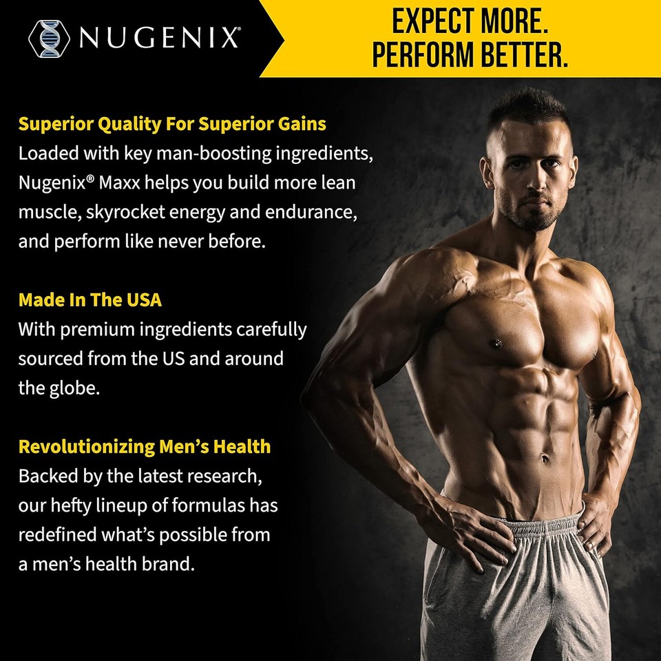 NUGENIX TOTAL-T MAXX - Testosterone Booster for Men, Improve Muscle ...