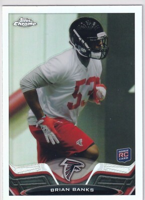2013 Topps Chrome Football Refractor #27 Brian Banks Rookie FALCONS | eBay