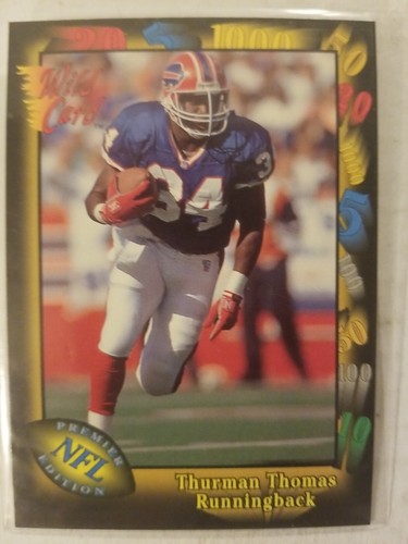 1991 Wild Card #135 Thurman Thomas Buffalo Bills Football Card | eBay