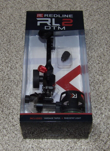 New Redline RL2 DTM Dovetail Adjustable 1 Pin Bow Sight- .019 Pin ...