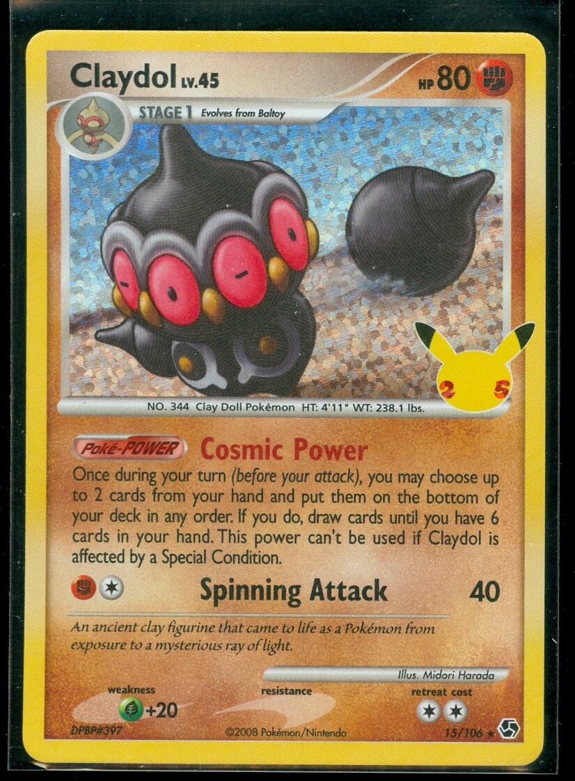Pokemon CLAYDOL 15/106 - Celebrations - RARE HOLO - MINT | eBay