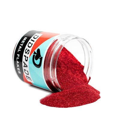 2oz Roulette Red 0.004 Red Micro Metal Flake | Red | Solvent Resistant ...