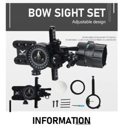 Compound Bow Wrapped Archery Bow Sight Micro Sight Pointer Scope ...