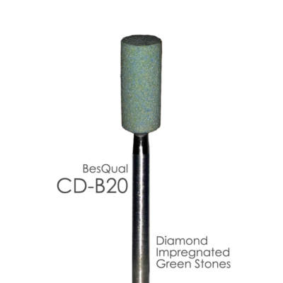 Dental Lab Diamond Green Stone Besqual CD-B20 Barrel for zirconia and ...