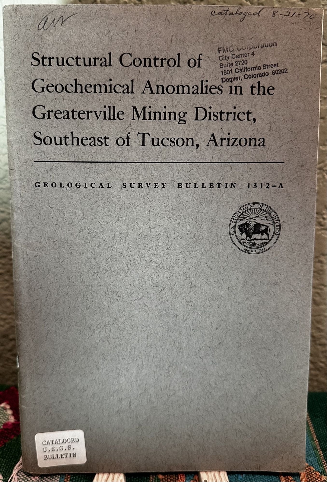 Thomas E Mullins / Reconnaissance Study of the Wasatch Evanston and ...