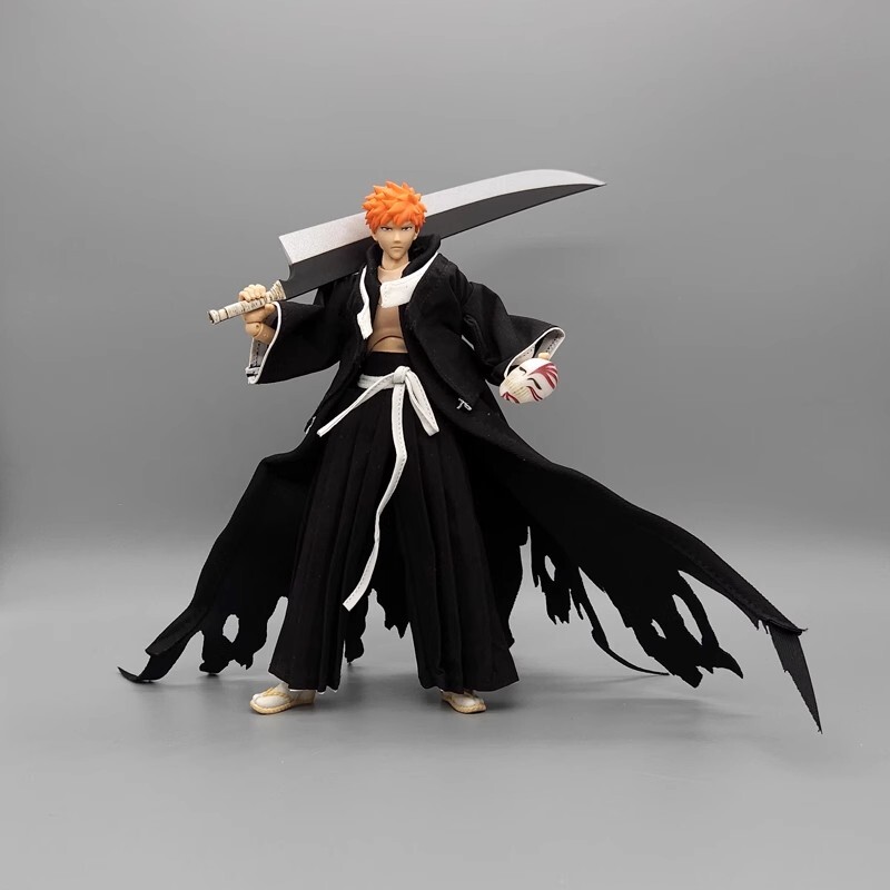 New 1/12 Cape Kurosaki Ichigo Bleach Cape For 6"Action Figure (No ...