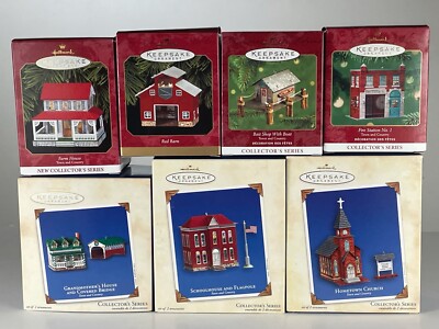 Hallmark Ornaments Town & Country 1999-2004 Complete Series- Lot of 7 ...