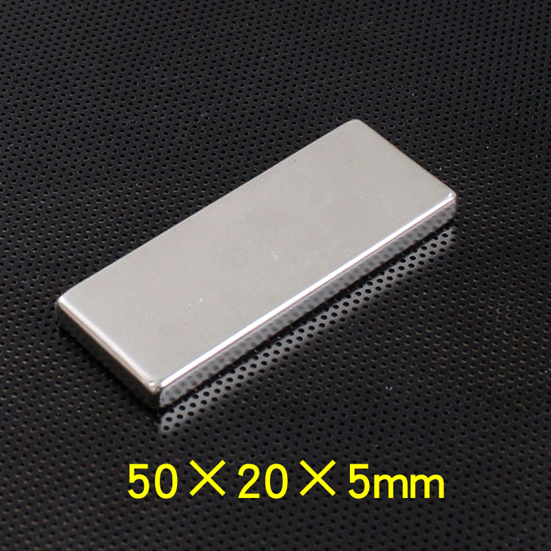 Wholesale 50mmx20mmx5mm Strong Rare Earth Neodymium Fridge Block ...