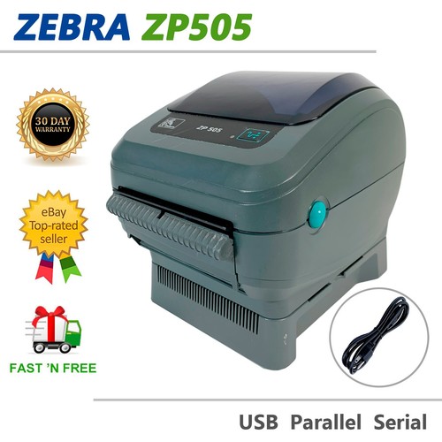 Zebra ZP505 Portable Direct Thermal Label Printer Dispenser USB Serial ...