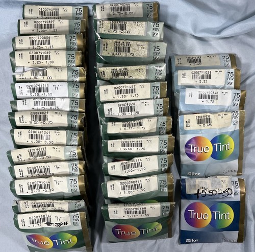 Essilor NOS Glasses Uncut Lenses - Silor Lens - True Tint - 75 mm - Lot ...