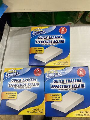 Scrub Buddies Quick Erasers 2pk Lot Of 3 | eBay