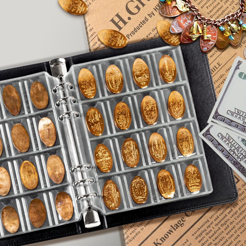 Pressed Penny Book Penny Collection Album Hold 190 Coins Pressed Penny ...