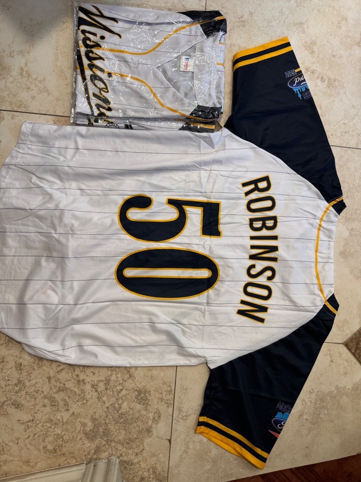 San Antonio Missions Baseball David Robinson SGA jersey- new- medium ...