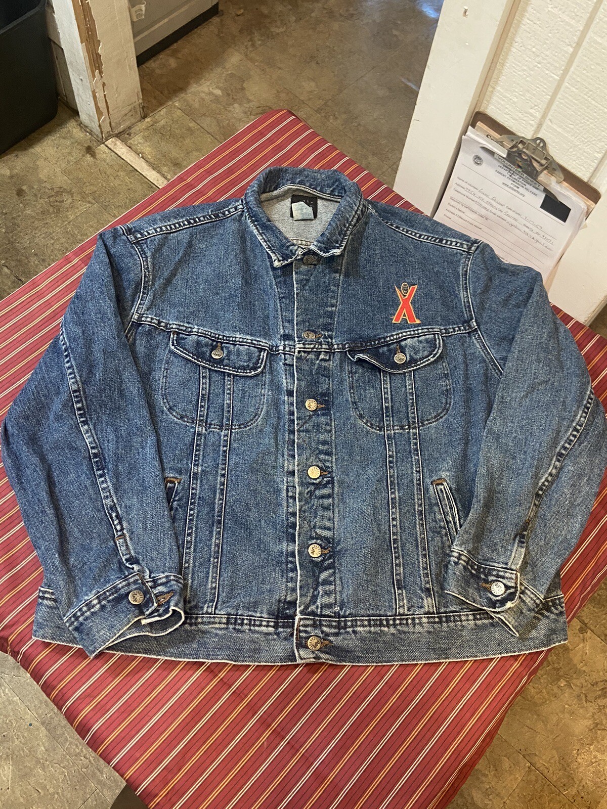 Vintage Lee Denim Jacket X Games ESPN Embroidery Size… - Gem