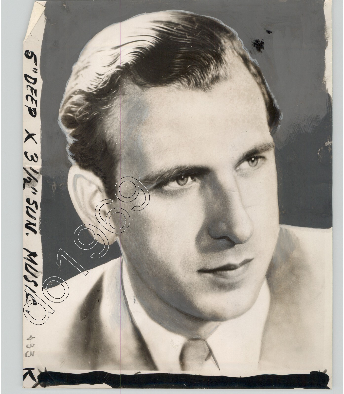 GERMAN Baritone Voice SF Opera HANS HOTTER Handsome Headshot 1954 Press ...