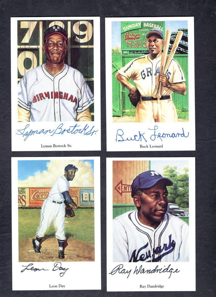 Signed Negro League Ron Lewis Photo Postcard Set Series One Autographed ...