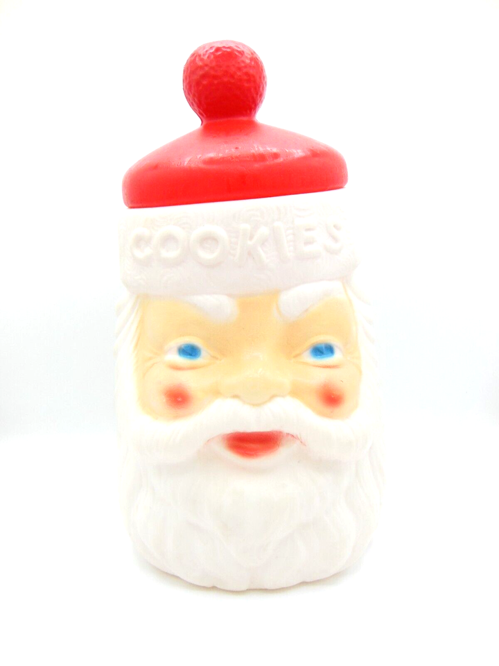 Vintage Empire Blow Mold Santa Head Cookie Jar, Christmas | eBay