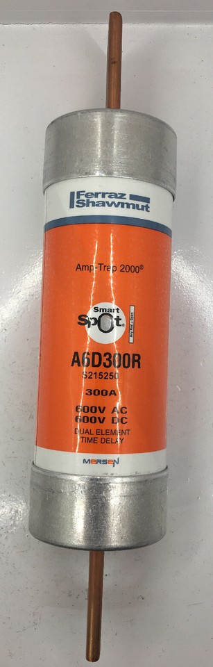 A6D300R MERSEN Fuse Amp-Trap 2000® 600V 300A Time-Delay Class RK1 A6D ...