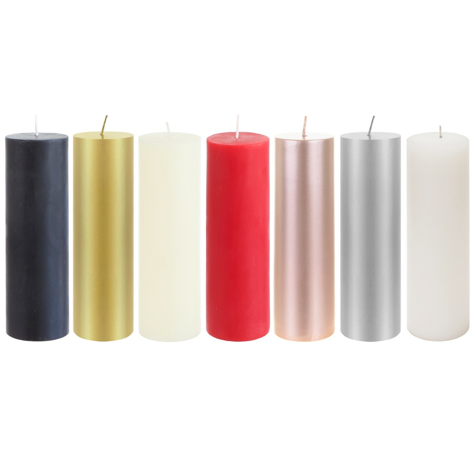 Mega Candles - Unscented 2"x 6" Hand Poured Round Premium Pillar Candle ...
