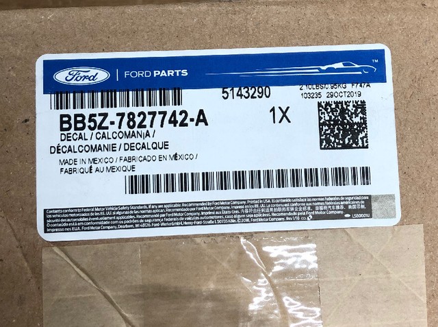 FORD OEM 11-14 Explorer Front Door-Black Out Tape Right BB5Z7827742A ...