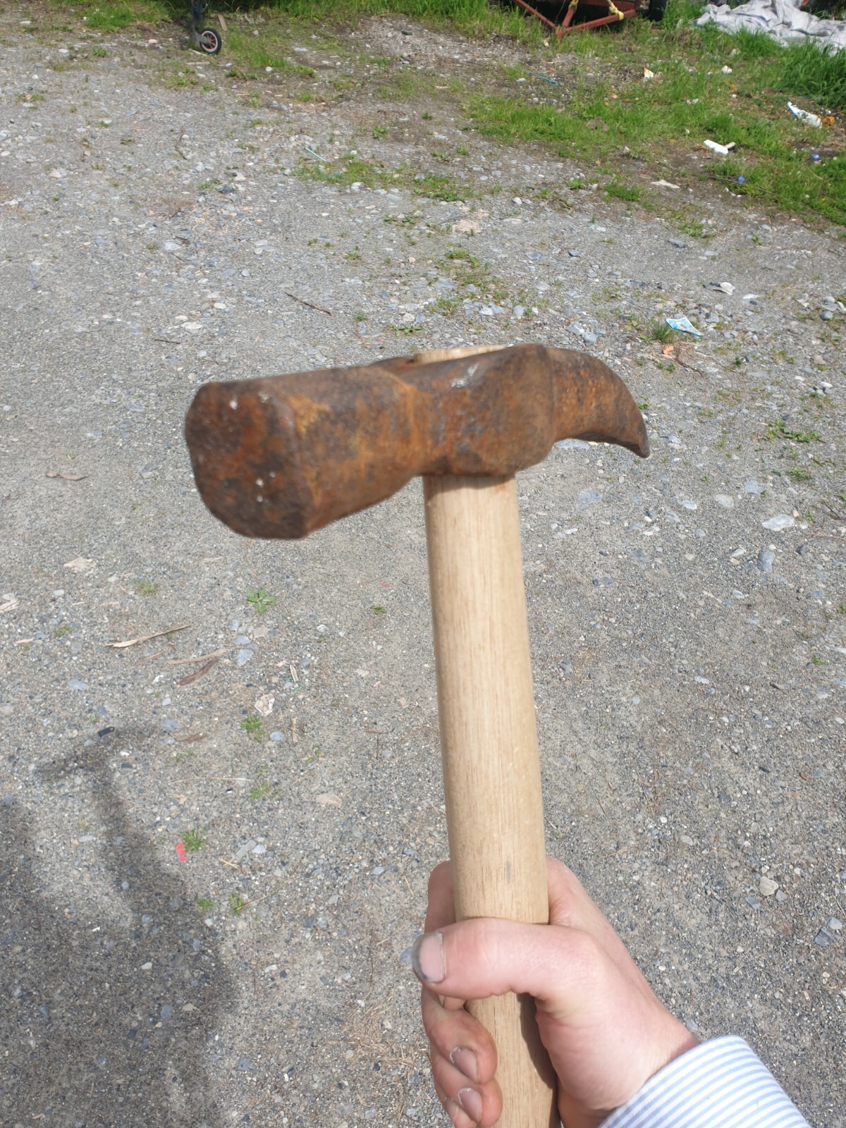 RARE BUTCHERS / SLAUGHTERMAN’S POLEAXE POLE AXE 19th century antique ...