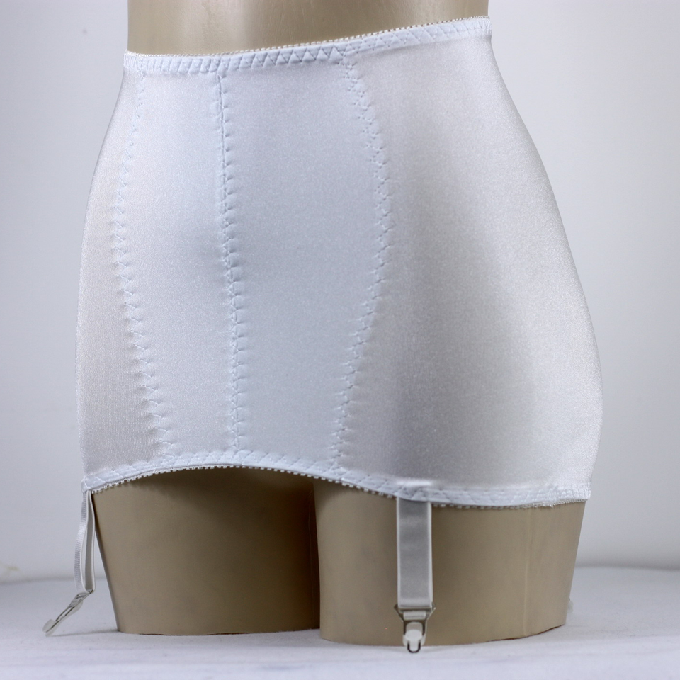 Luxallacki High Waist Open Bottom Girdle Skirt with Garter Straps for ...