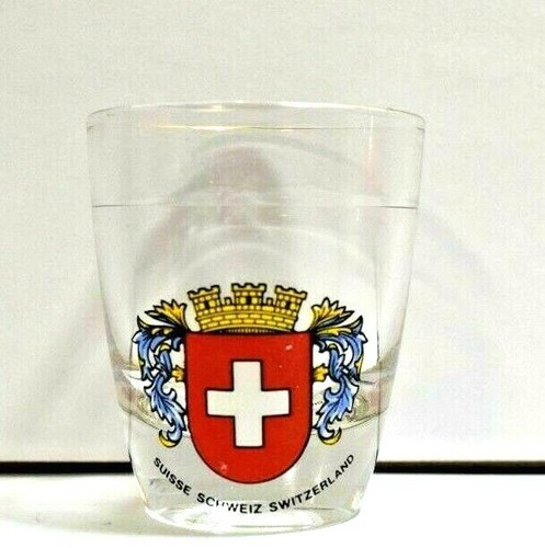 Switzerland Coat of Arms Shot Glass Suisse Schweiz Swiss Ski Travel ...