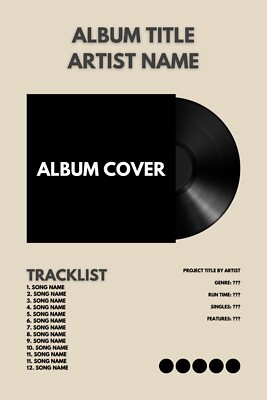 Suggest album/projects custom 12x18 music poster | eBay