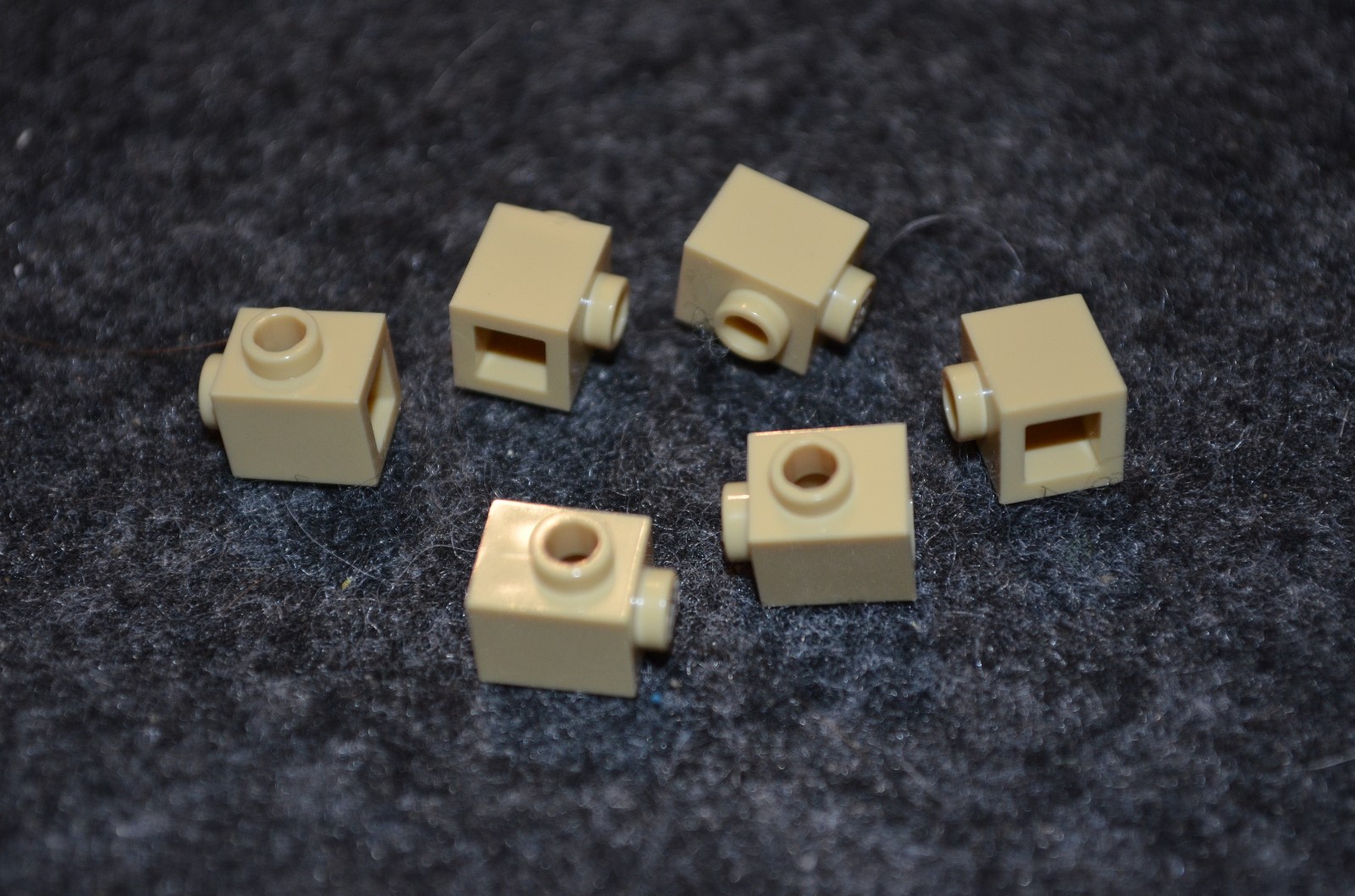 (6) 1x1 Tan / Sand Brick w / Nub on 1 - Side ( SNOT ) Bricks ~ New Lego ...