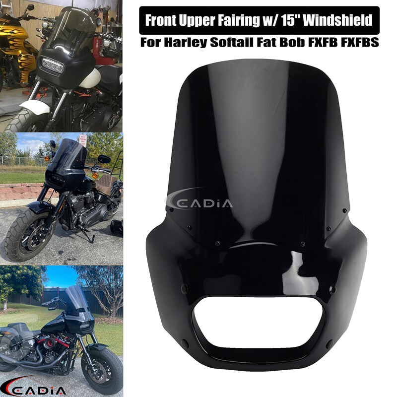 2010 Fat Bob Windshield Buy Memphis Shades Gauntlet Quarter Fairing.