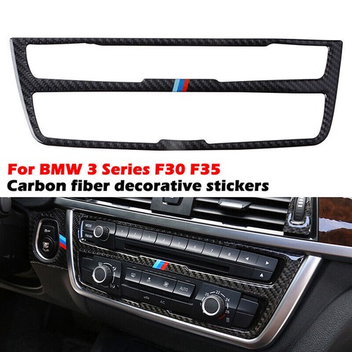22PCS Real Carbon Fiber Interior Trim Decor Cover Kit For BMW 3 4 ...