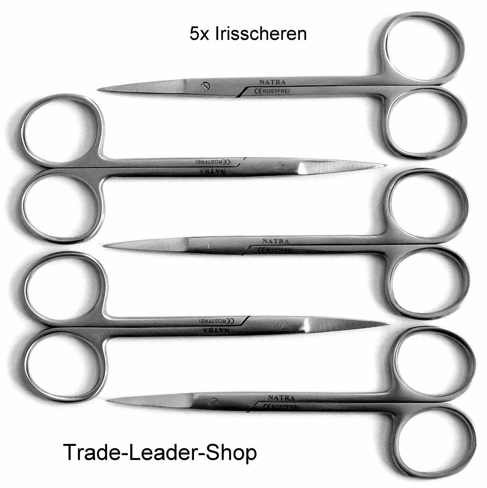 5er Set Iris Straight Lace, Iris Scissors Surgical ca.4 11/16in | eBay